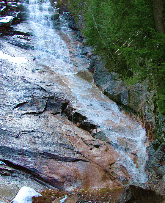 Ripley Falls Rippley 108 Foot Drop Waterfall Whitefield Harts Location ...